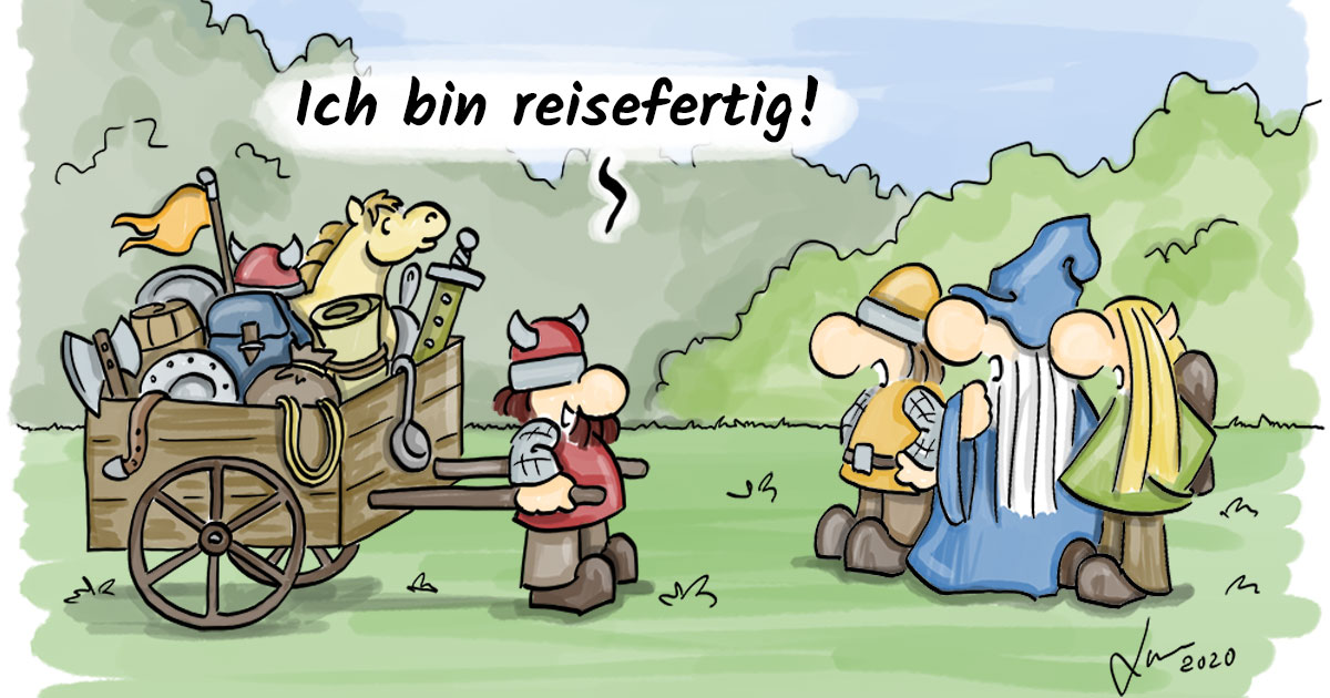 Cartoon: Reisen - kleine-helden.de