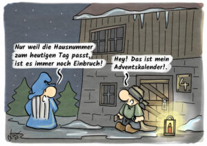 Cartoon: Advent - kleine-helden.de