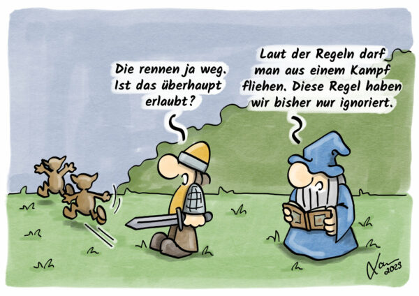 Cartoon: Flucht - kleine-helden.de